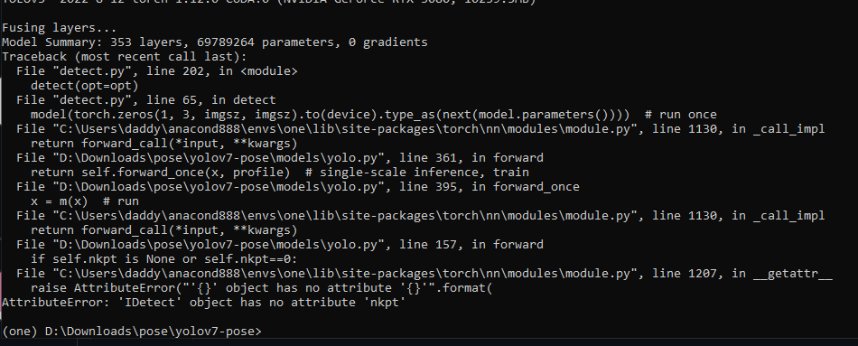 yolov7 pose - issue running this first time | · Issue #740 · WongKinYiu ...