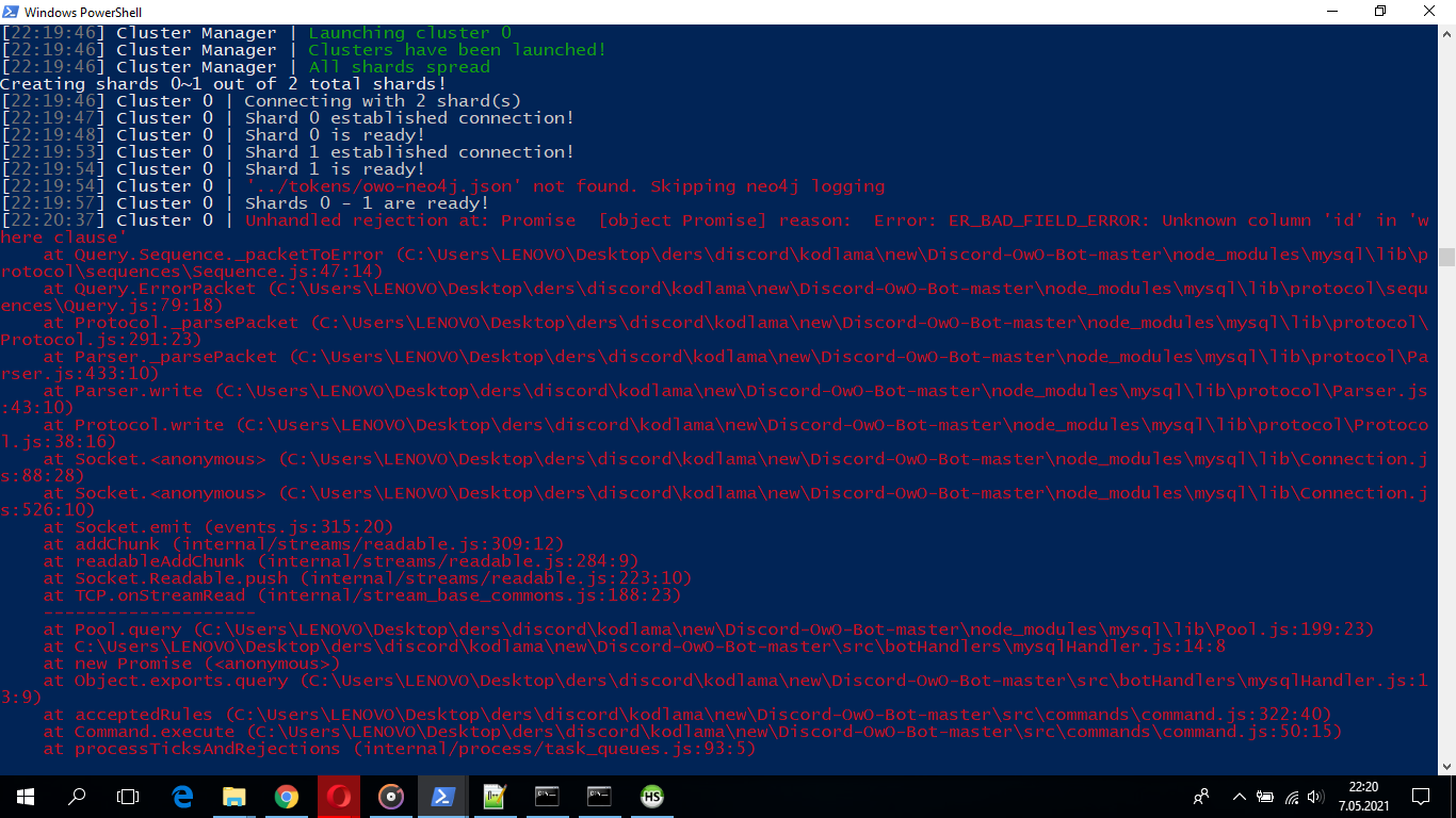 owo bot command does not work. · Issue #188 · ChristopherBThai/Discord ...