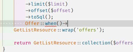 add to phpdoc of Eloquent's when() return self · Issue #839 · barryvdh ...