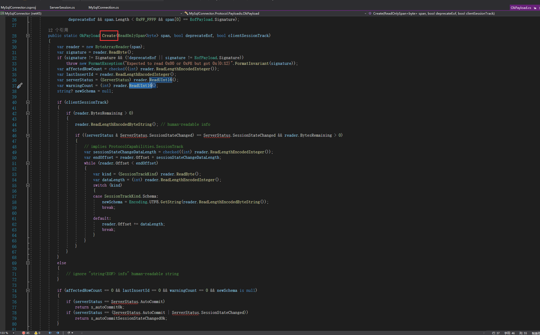 .net core conection problem to SHARDINGSPHERE-PROXY when using MySqlConnector "1Unsupported ...