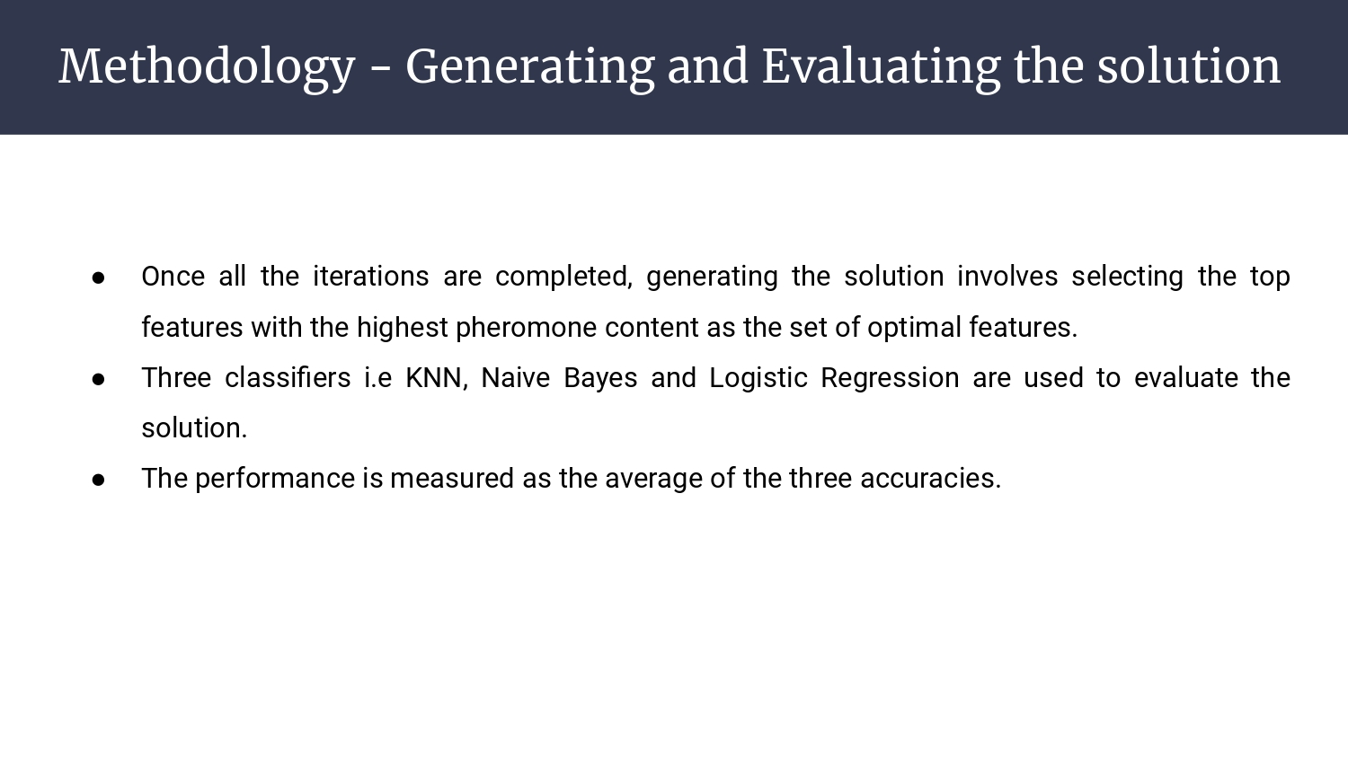 Github Sarthak4u Multi Label Feature Selection Using Ant Colony Optimisation With Local Search