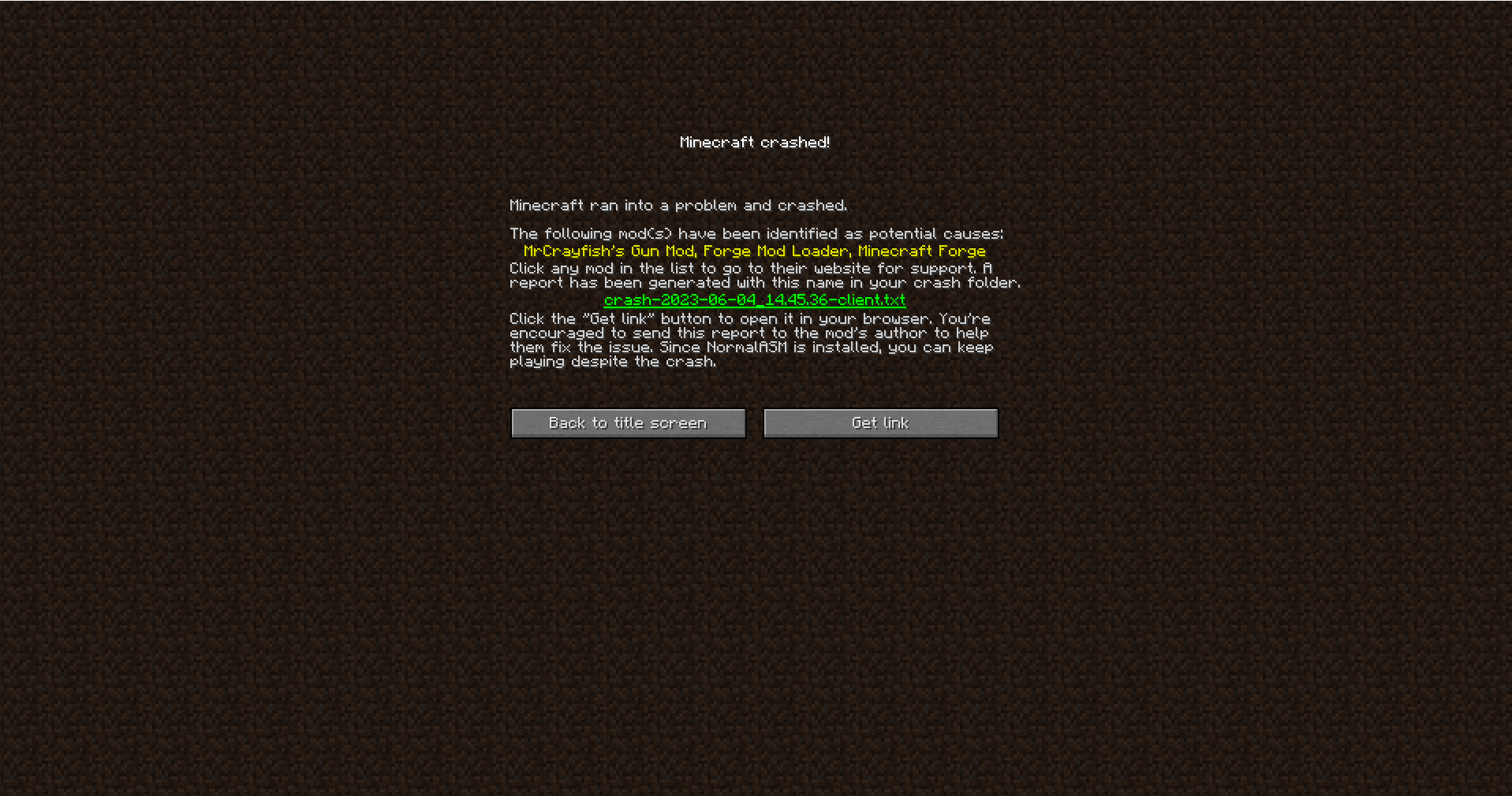 Game crash · Issue #8 · SmileycorpMC/ldoh-tweaks · GitHub