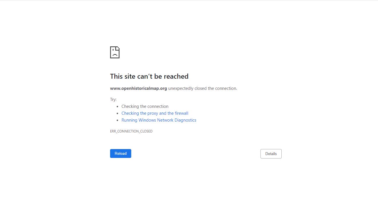 OpenHistoricalMap is not opening · Issue #273 · OpenHistoricalMap/issues · GitHub