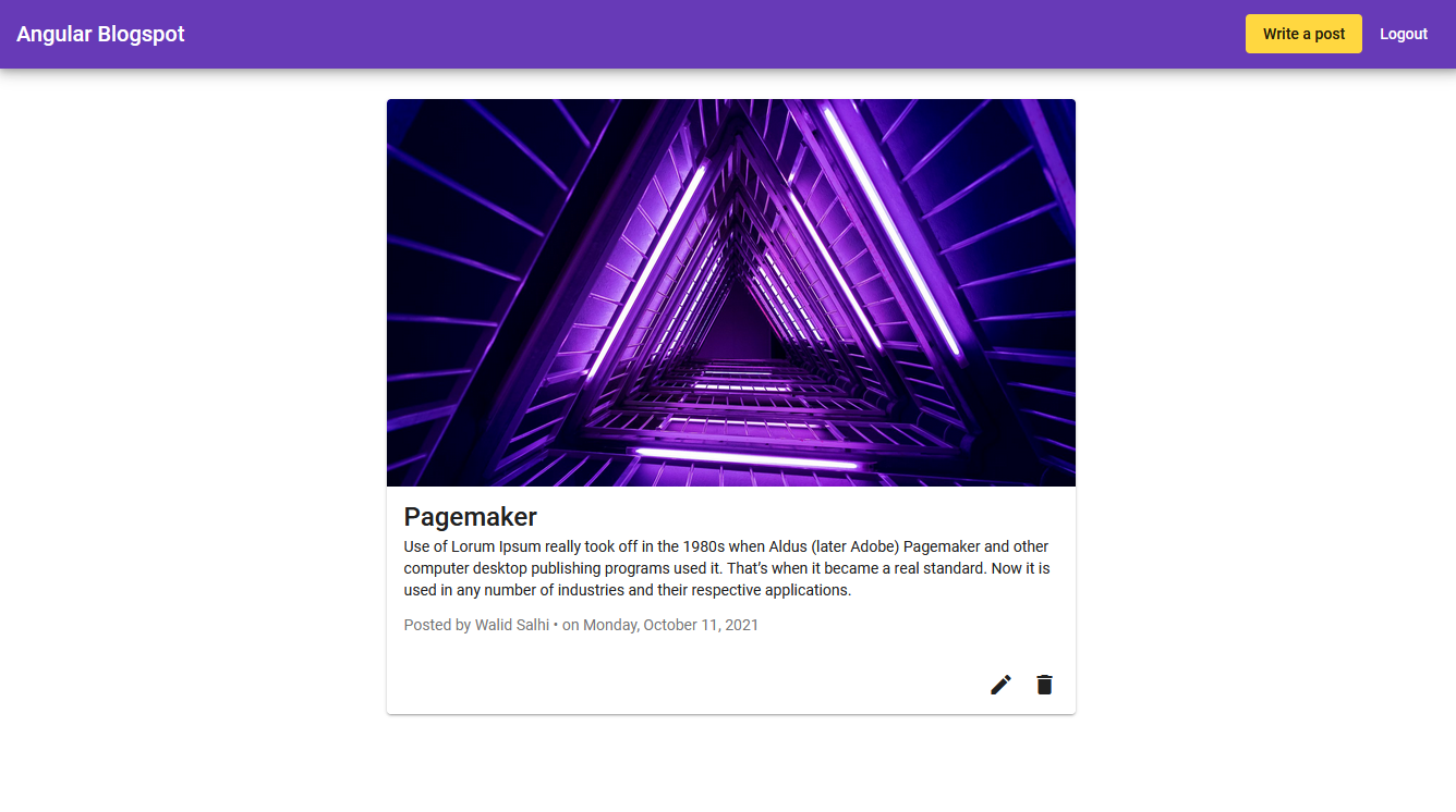 GitHub - imwaa/ng-blog: A Blog Application made with Angular & angular material using Firebase ...