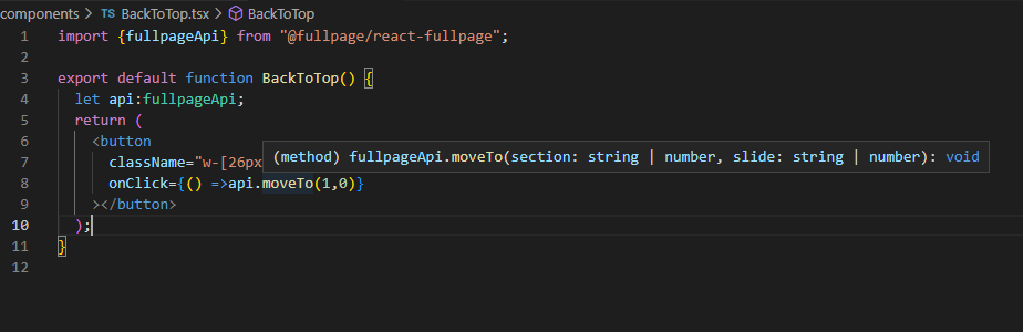 Scroll To Top Button · Issue #112 · alvarotrigo/react-fullpage · GitHub