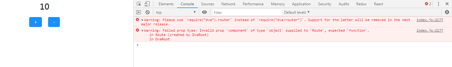 arning: Please use `require("dva").router` instead of `require("dva/router")`. Support for the ...