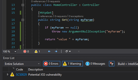 Keyword 'nameof' throwing off analysis · Issue #144 · security-code ...