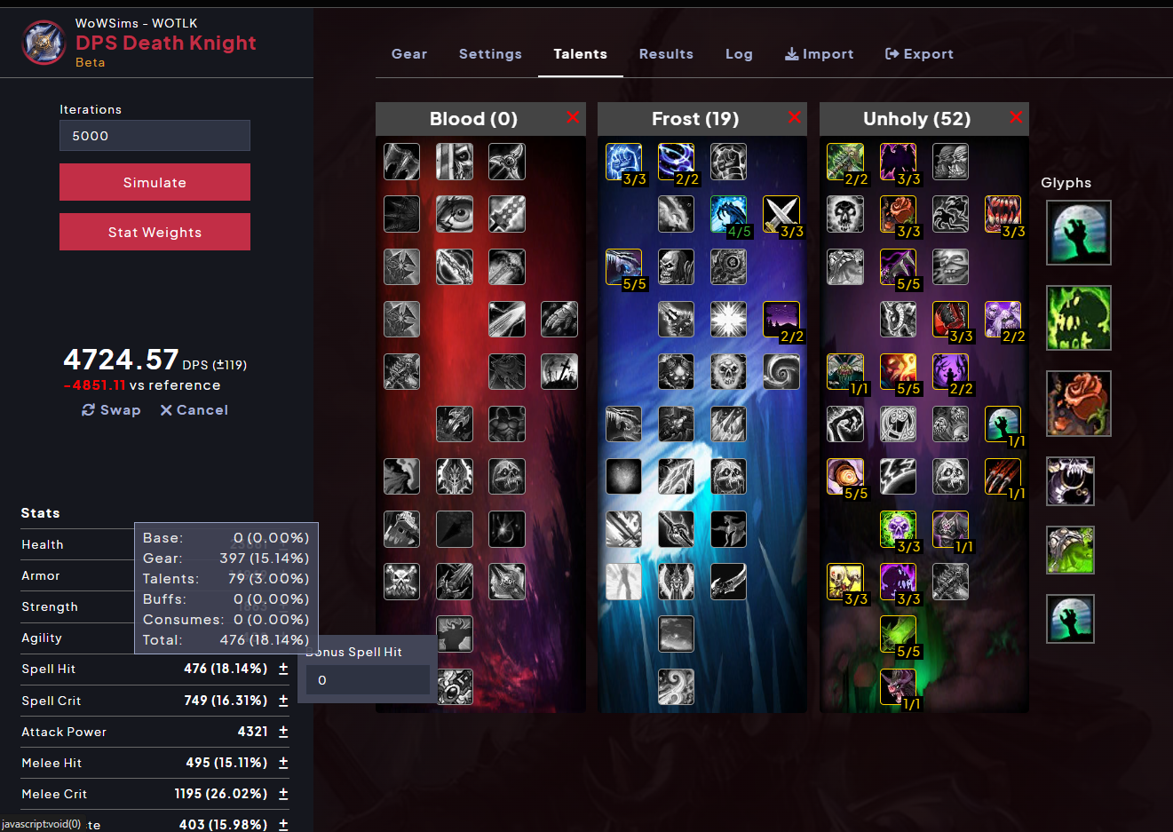 Nerves of Cold Steel adding Spell Hit? · Issue #2922 · wowsims/wotlk · GitHub