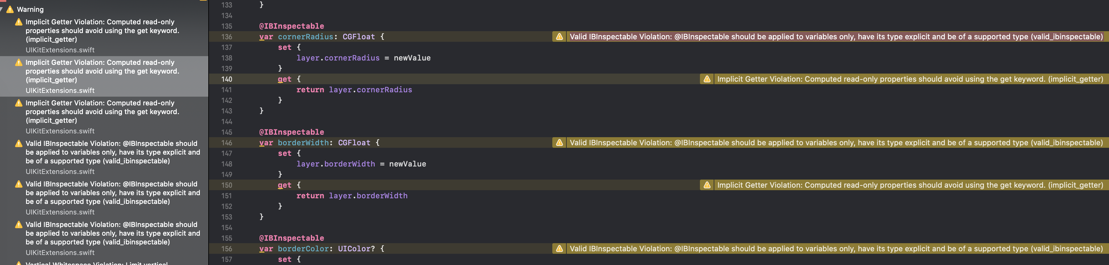 Valid IBInspectable Violation: @IBInspectable should be applied to variables only · Issue #3161 ...