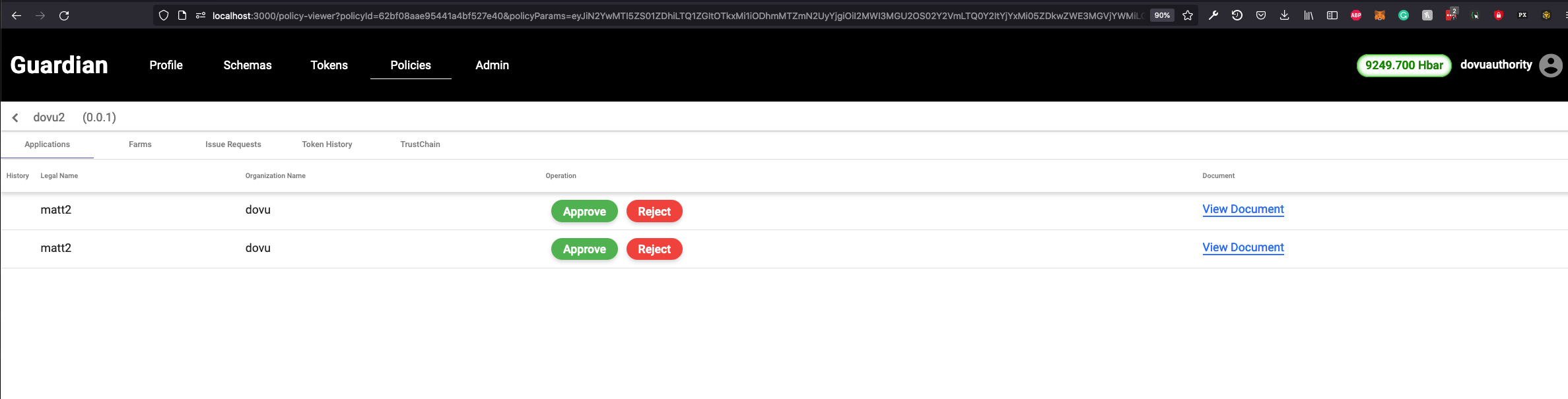 Trustchain validity is compromised on 2.2.0 · Issue #1055 · hashgraph/guardian · GitHub