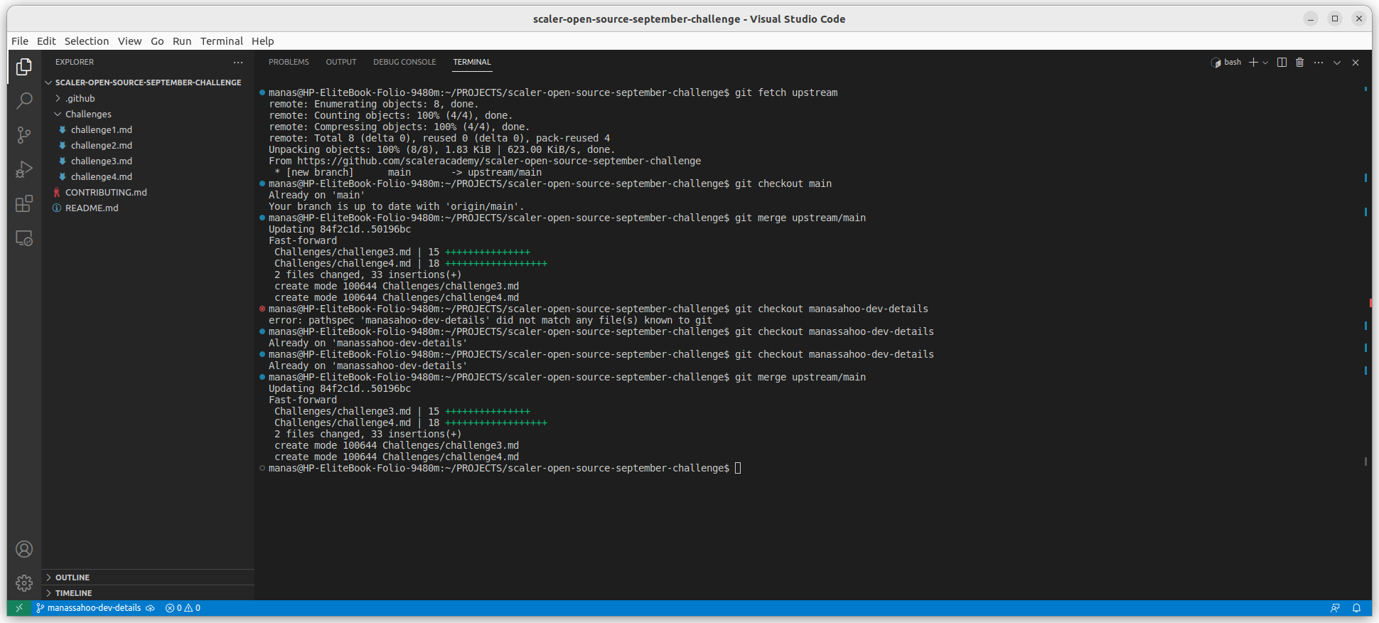 Manas Sahoo · Issue #172 · scaleracademy/scaler-open-source-september-challenge · GitHub