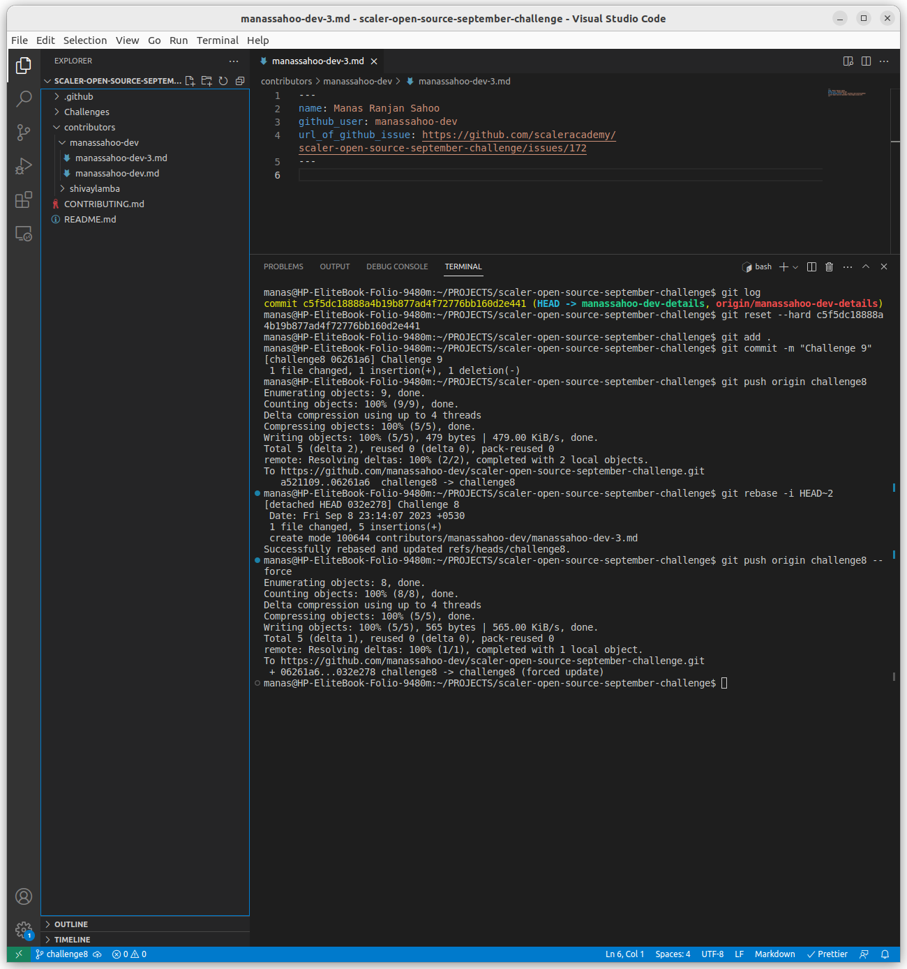 Manas Sahoo · Issue #172 · scaleracademy/scaler-open-source-september-challenge · GitHub