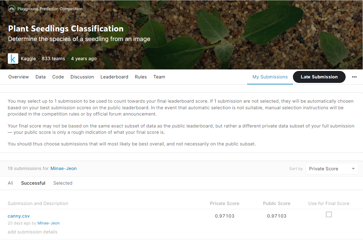 Kaggle, Dacon practice by using previous competition (experiment and ...