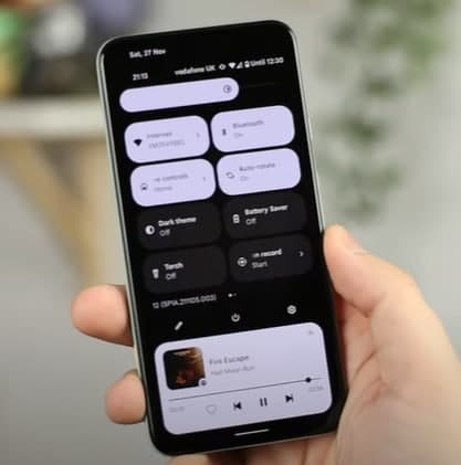1 swipe instead of 2 in QS tile page when media player is there · Issue ...