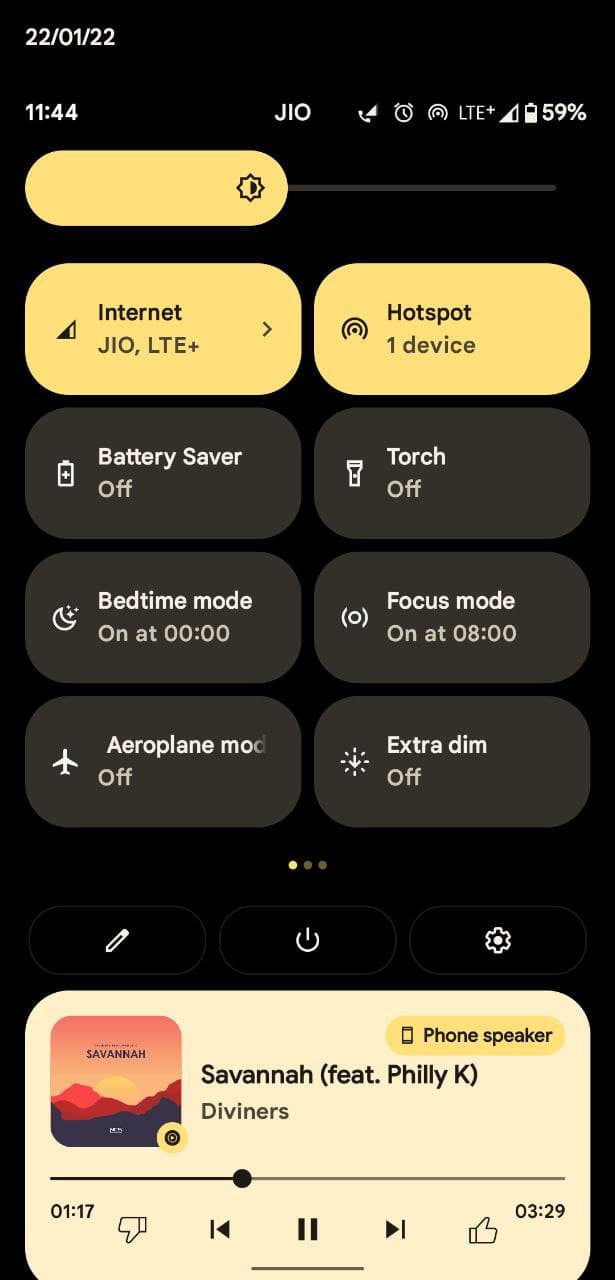 1 swipe instead of 2 in QS tile page when media player is there · Issue ...
