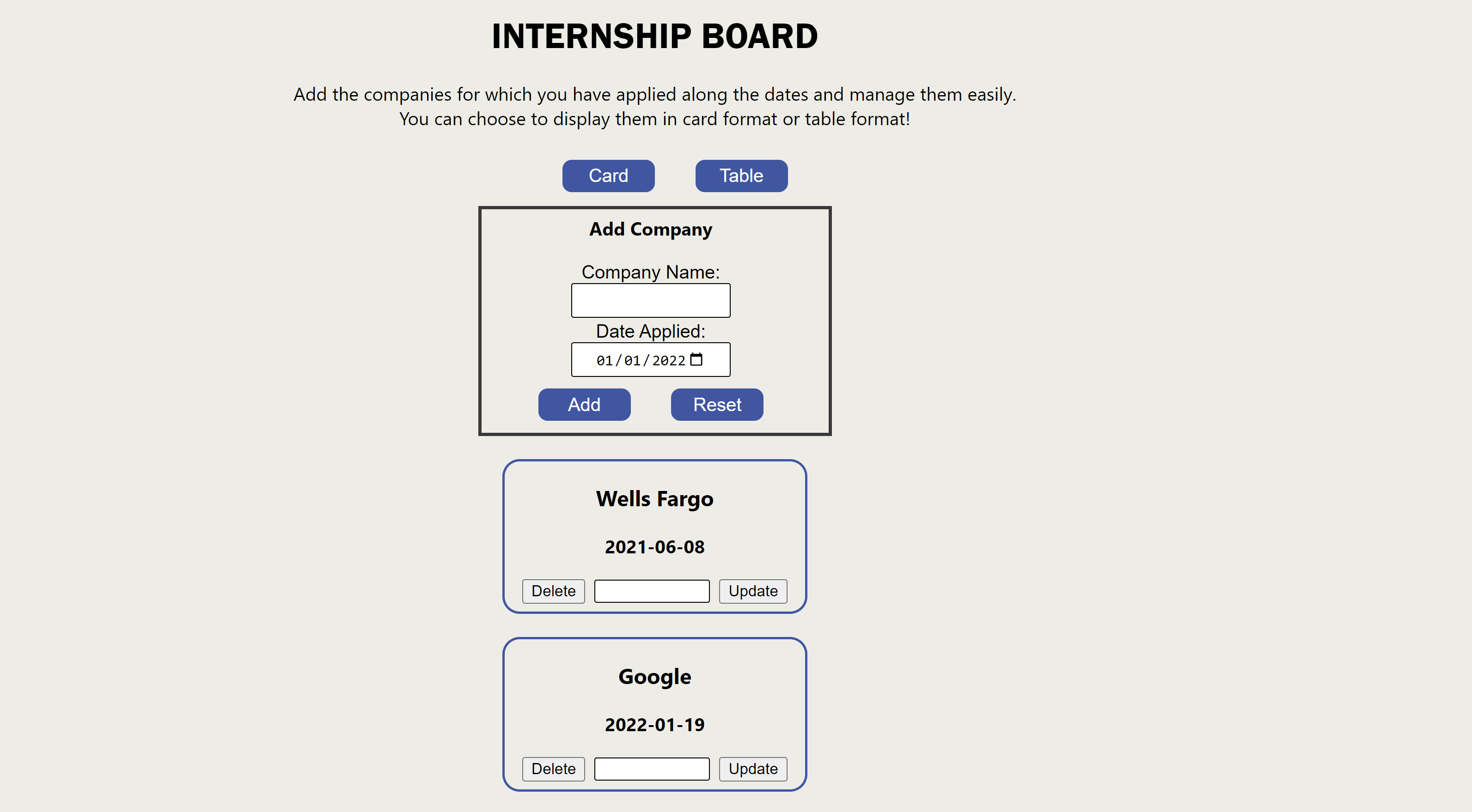 Github Mmansoor05react Internship Board 