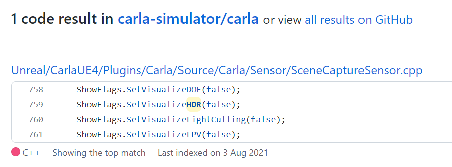 camera sensor HDR output · Issue #4379 · carla-simulator/carla · GitHub