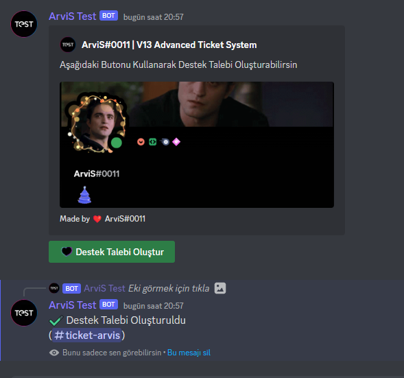 GitHub - ArviSlayer/V13-Gelismis-Ticket-Bot: V13 - Full Ayarlamalı + Kategorili Gelişmiş Ticket Botu