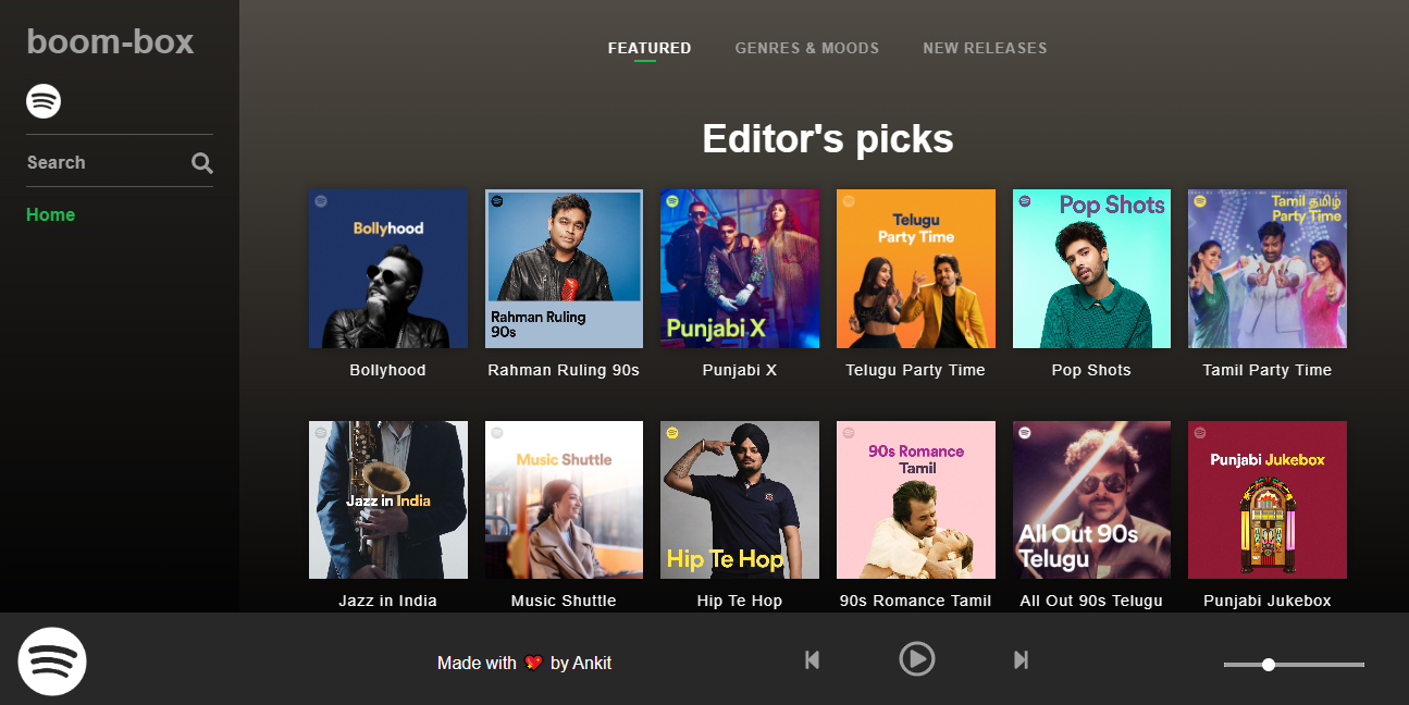 GitHub - ajoshi222/boom-box: A fully functional music streaming platform that fetches the user ...