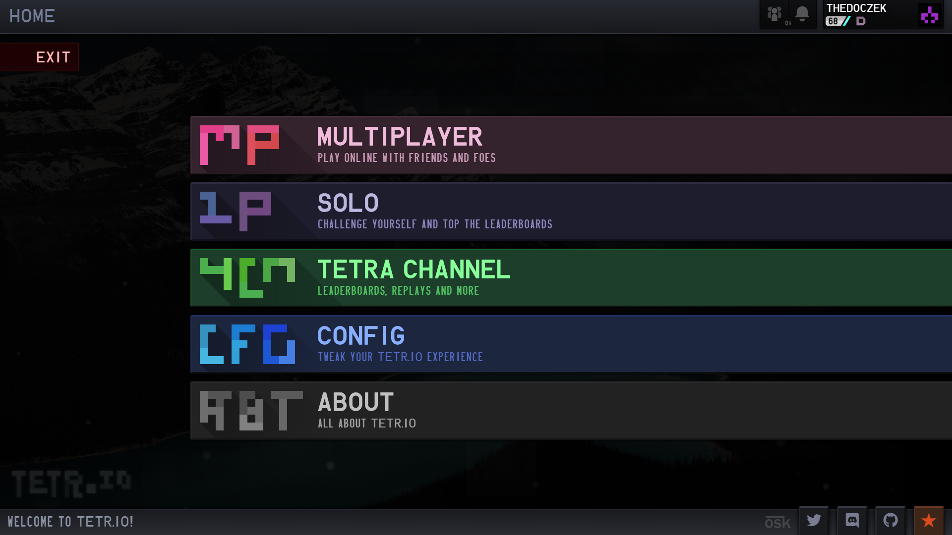 Move main menu ad below the buttons · Issue #1038 · tetrio/issues · GitHub
