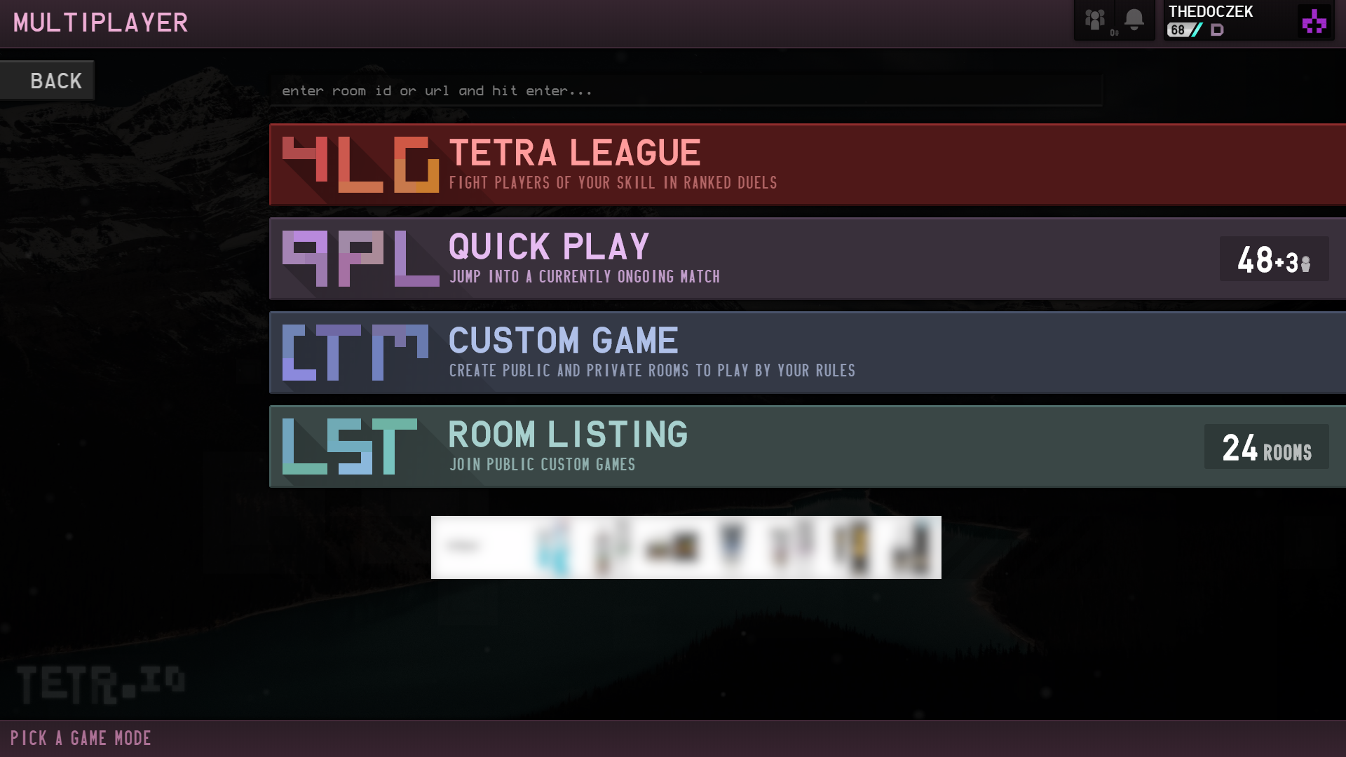 Move main menu ad below the buttons · Issue #1038 · tetrio/issues · GitHub