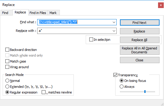 Regexp Replace Problem · Issue 4293 · Notepad Plus Plusnotepad Plus Plus · Github