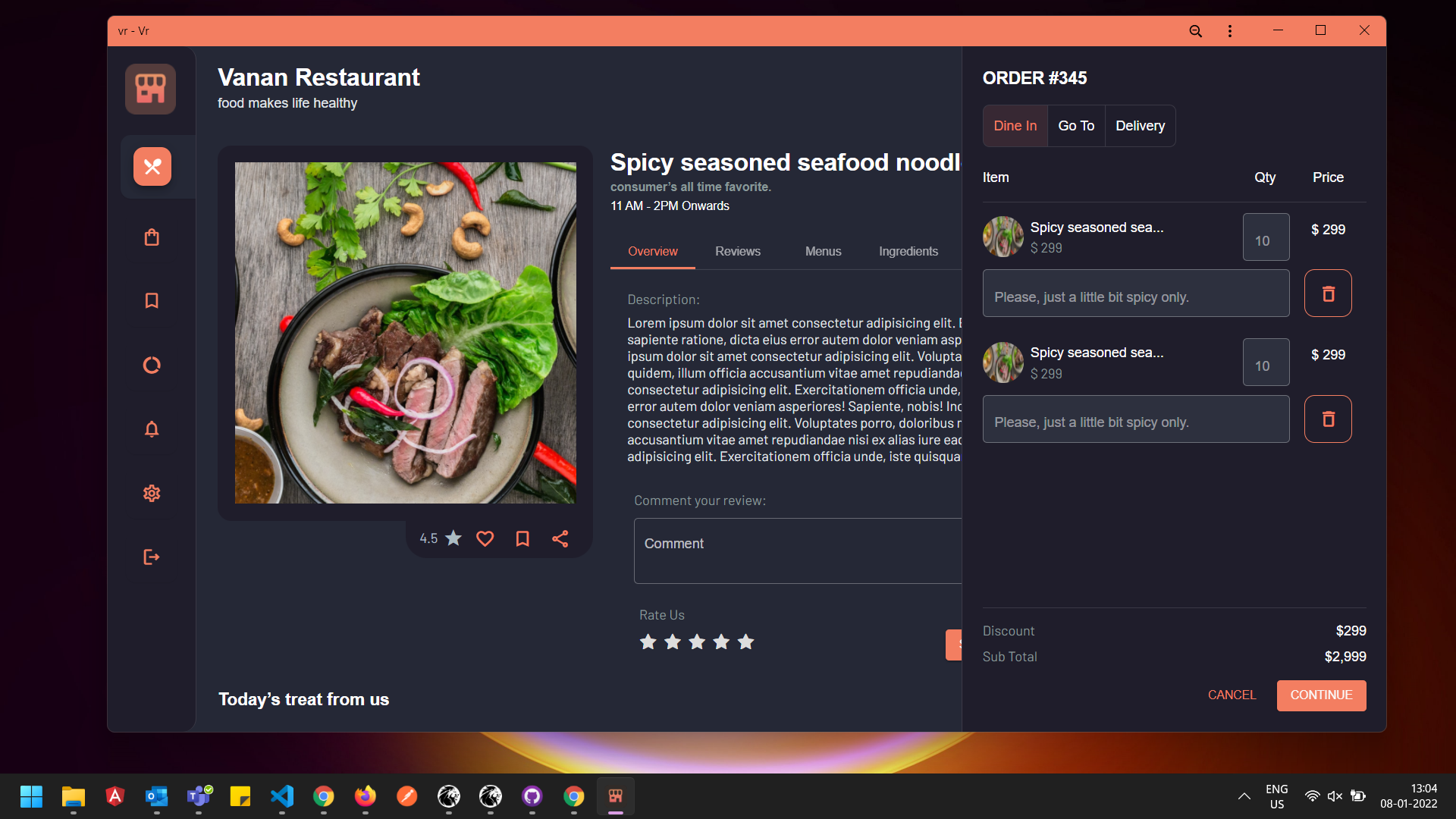 GitHub - Vetrivel-Kalidass/Van-Restaurant: restaurant project in angular