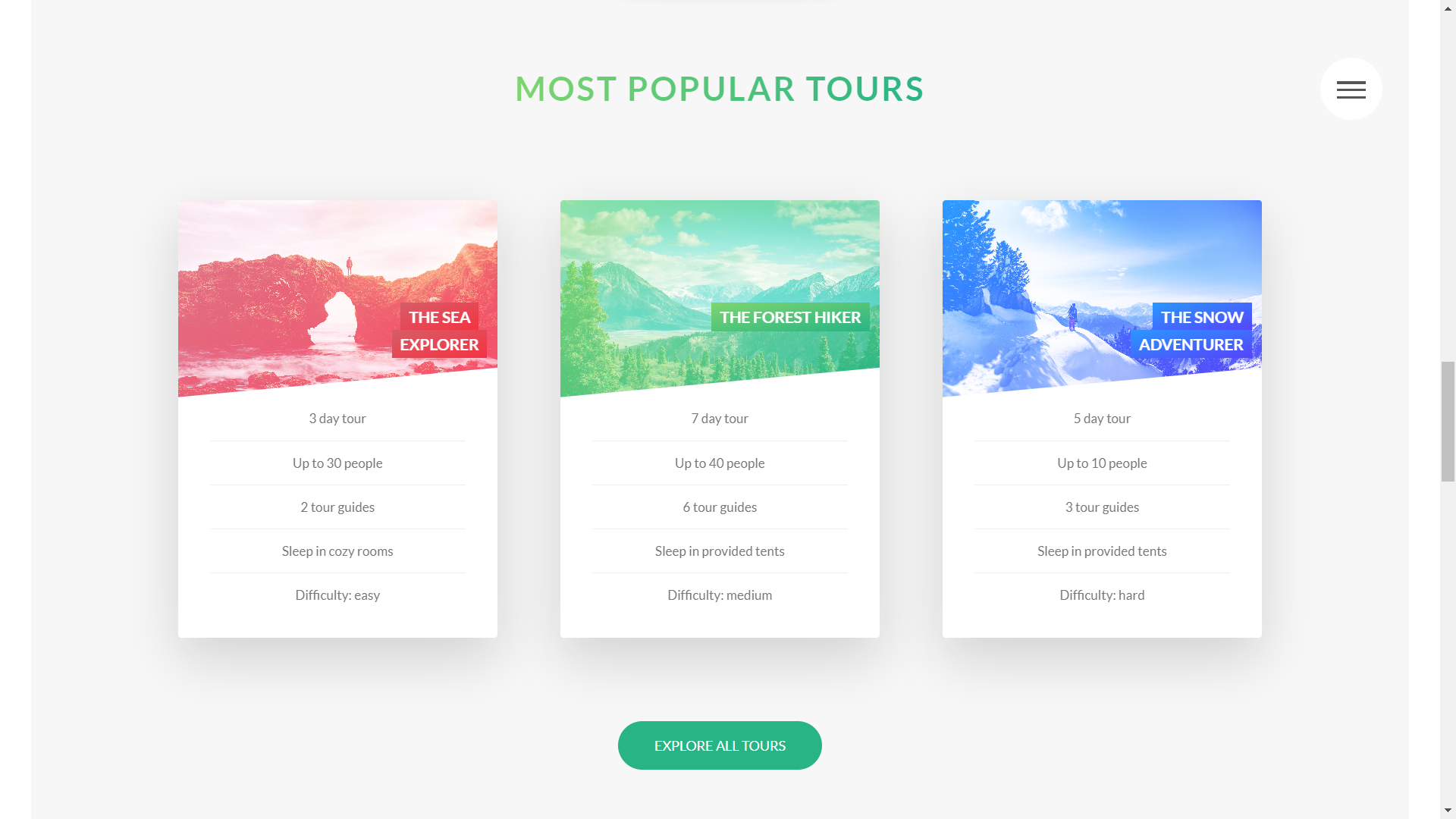 GitHub - Aman50/natours-project: Beautiful website with tons of animations and advanced CSS ...