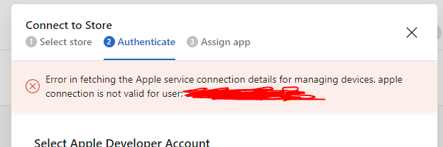Error in fetching the Apple service connection details · Issue #1022 · microsoft/appcenter · GitHub