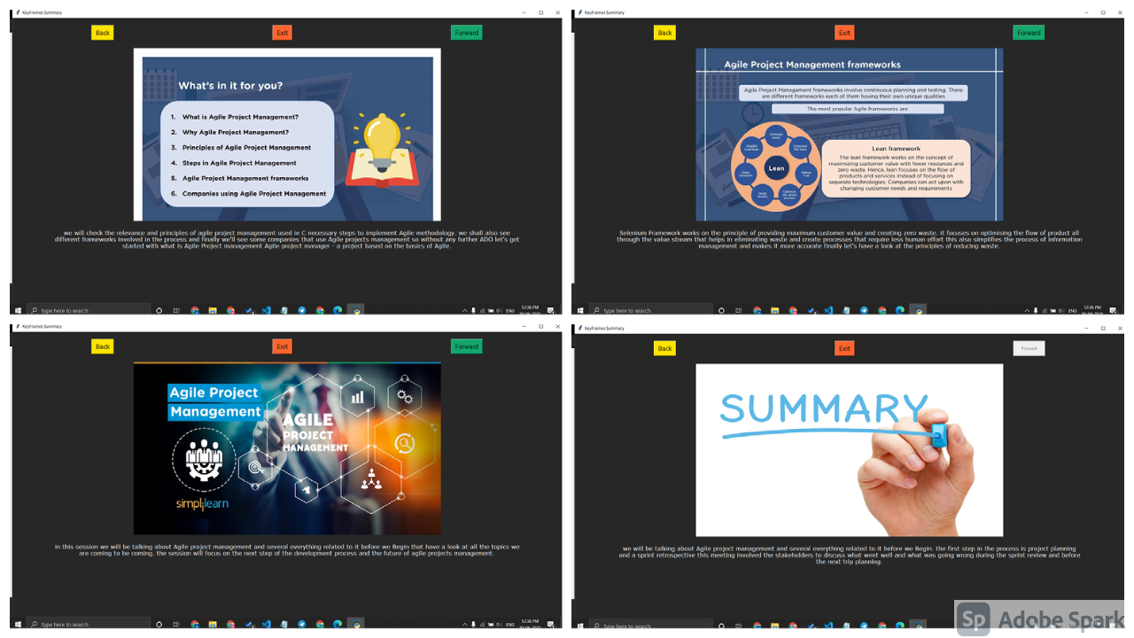 GitHub - nikhil-likhar/Visual-and-Texual-Summary-Generator-from-Video: It will prepare a summary ...
