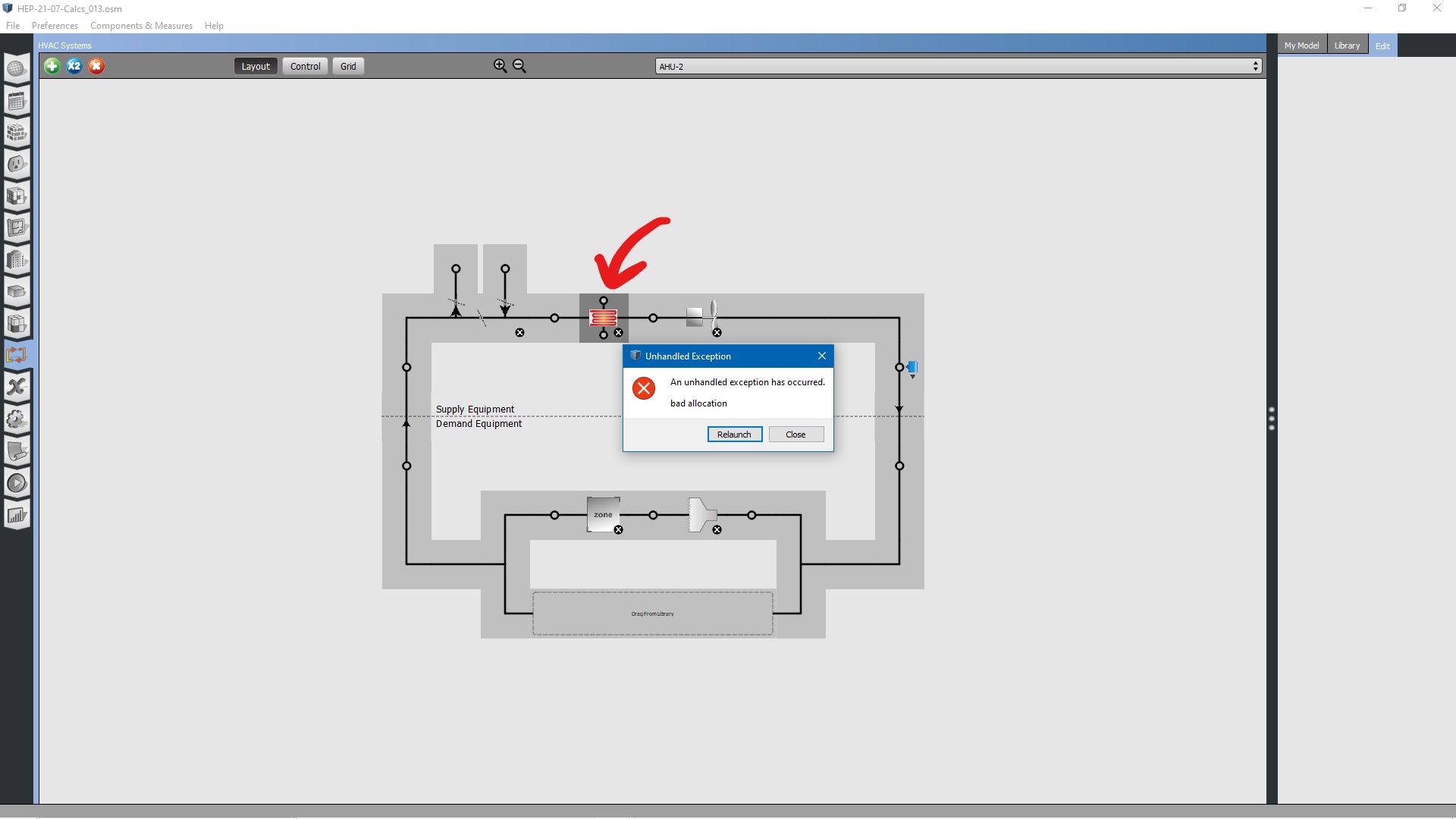 Unhandled Exception when selecting heating coil in air loop · Issue #412 · openstudiocoalition ...