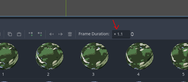 Mouse cursor disappears if frame duration is changed while animation is ...