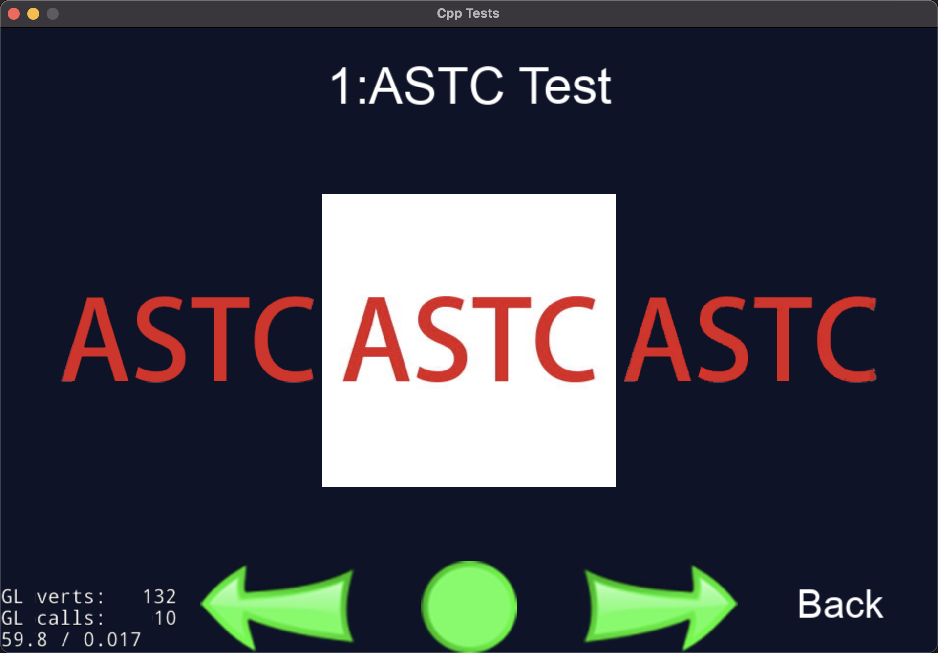 ASTC Test has artefakte (is this correct or some settings on my machine ...