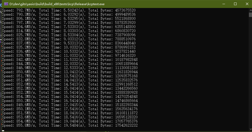网速很快的情况下TCP可达50Mb（即5.2MB字节）但是KCP速度跟不上。 · Issue #236 · skywind3000/kcp · GitHub