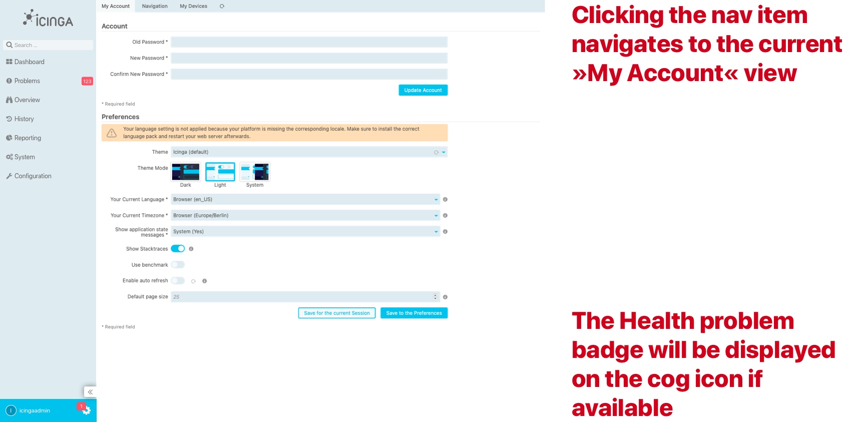 Redesigned User Menu · Issue #4651 · Icinga/icingaweb2 · GitHub
