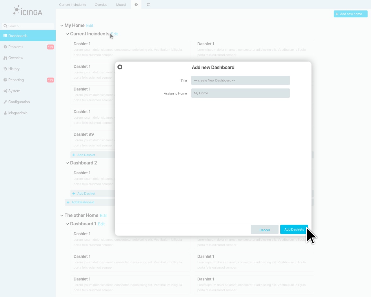 Enhanced Dashboards · Issue #3809 · Icinga/icingaweb2 · GitHub