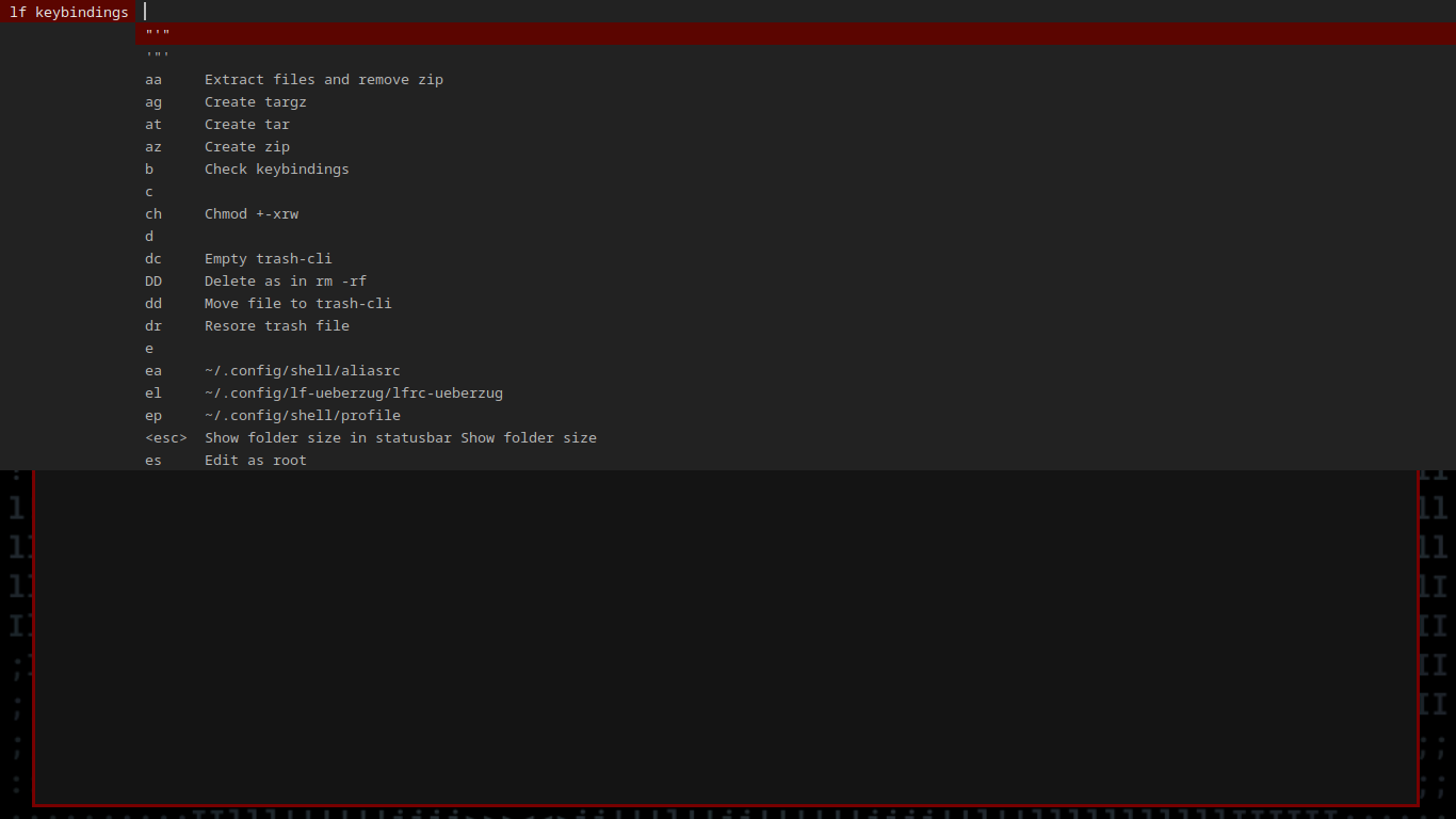 Provide a help bar · Issue #766 · gokcehan/lf · GitHub