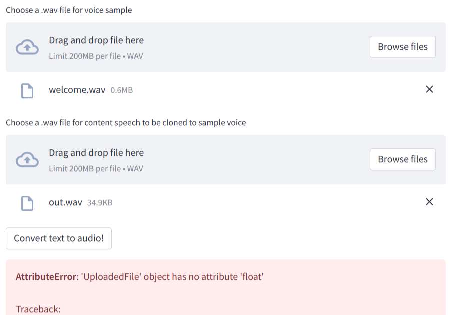 'UploadedFile' object has no attribute 'float' for second widget · Issue #6667 · streamlit ...