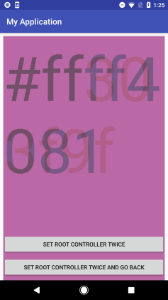 Overlapping controllers when using animations with set root controller · Issue #432 ...