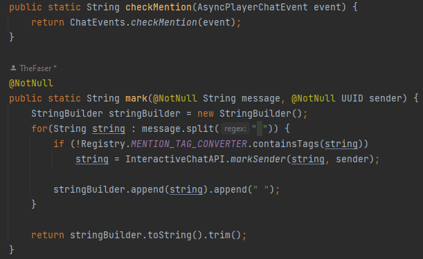 InteractiveChatAPI.markSender method does not mark the mention · Issue #164 · LOOHP ...