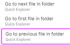 [FR]: Go to previous/next file in single folder · Issue #69 · pjeby/quick-explorer · GitHub