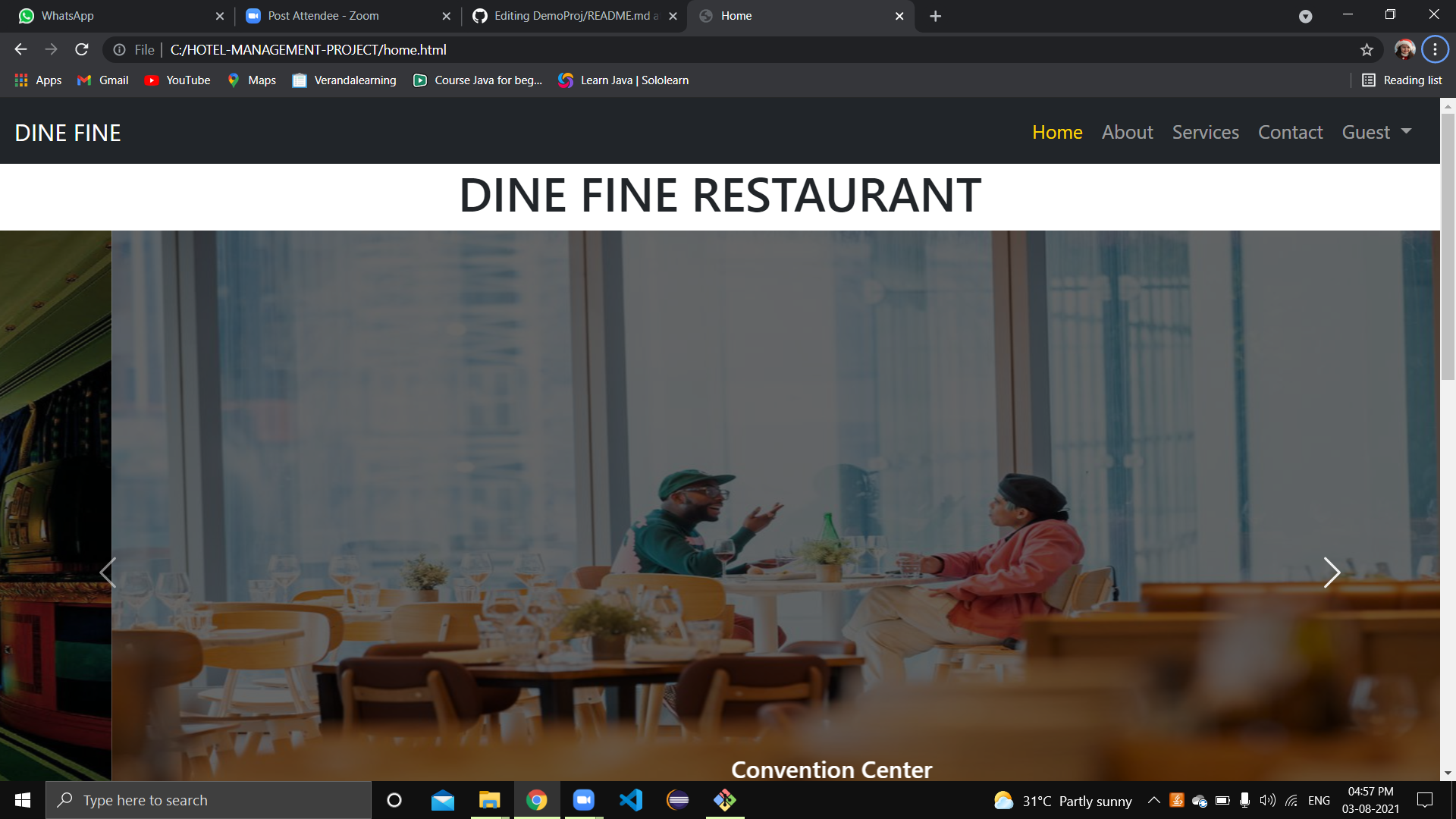 GitHub - AYESSHER/HOTEL_MANAGEMENT_PROJECT: This is a front-end-design ...