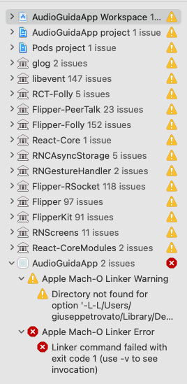 Unable to build new app, errors on running npx react-native run-ios, on Apple M1 · Issue #1828 ...