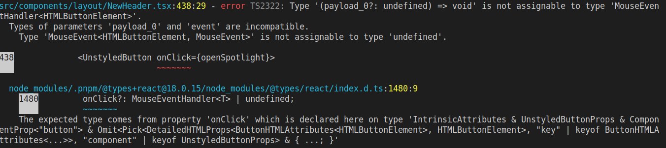 Typescript Error For Spotlight · Mantinedev · Discussion 1959 · Github 