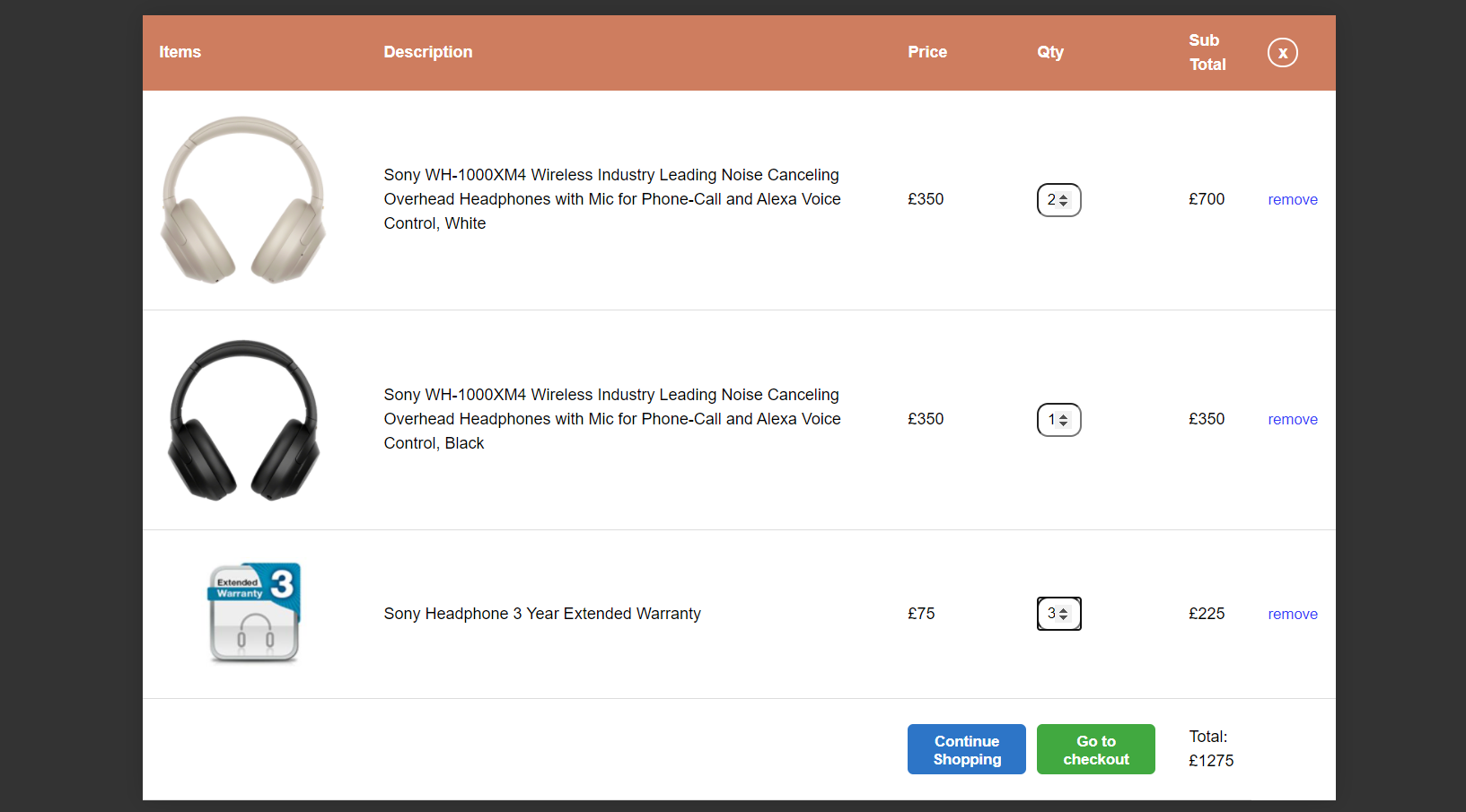 GitHub - harrystead/Sony-Headphone-Ecommerce