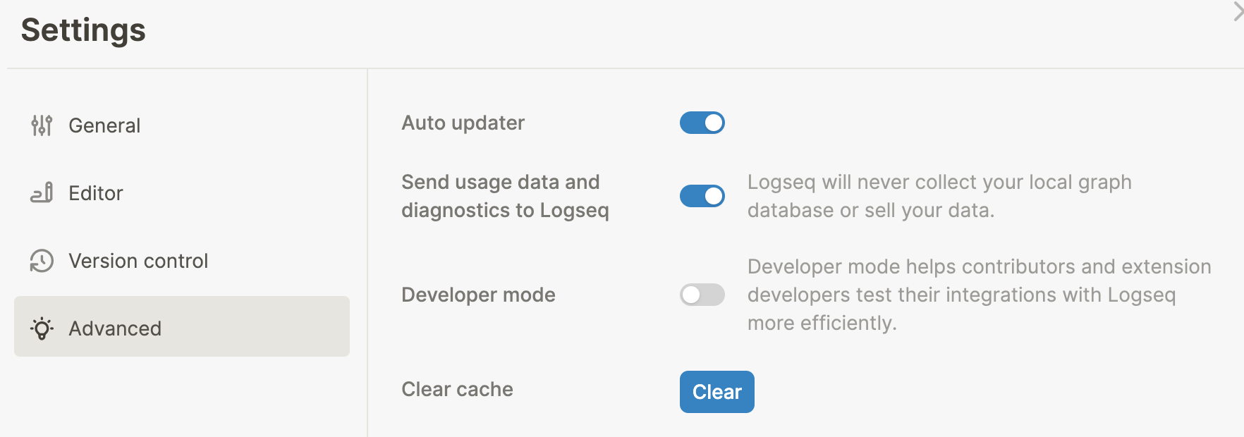 enhance: tiny improvements to Settings by devonzuegel · Pull Request #3279 · logseq/logseq · GitHub