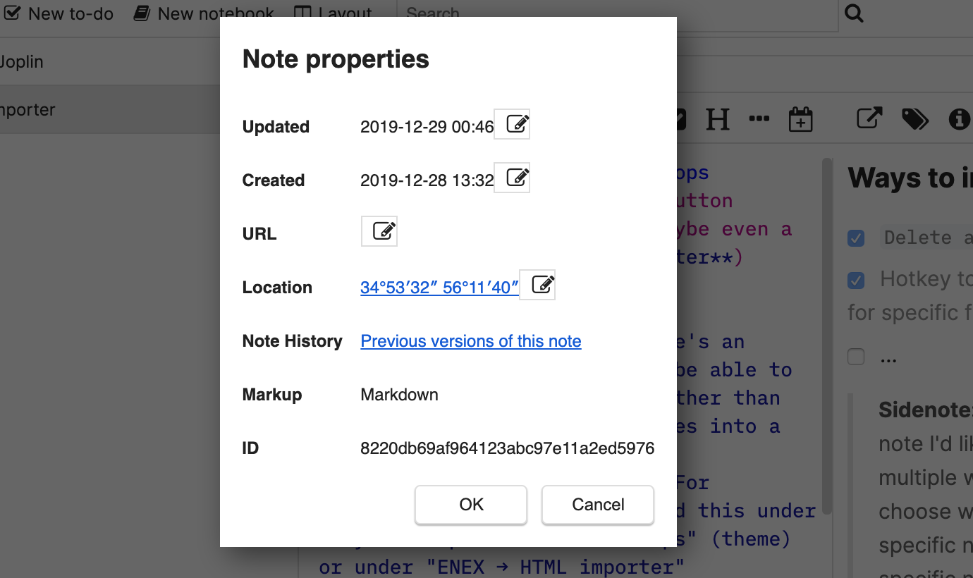 Make the info dialog more visible · Issue #1944 · laurent22/joplin · GitHub