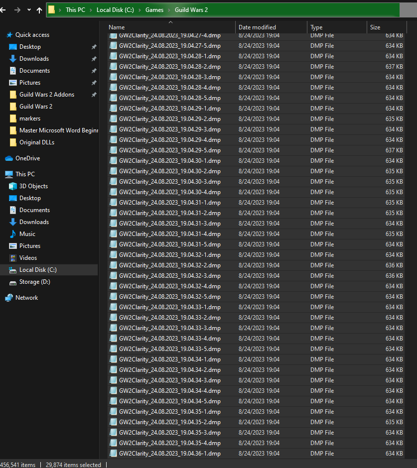 Uncontrolled DMP File Creation · Issue #47 · Friendly0Fire/GW2Clarity · GitHub