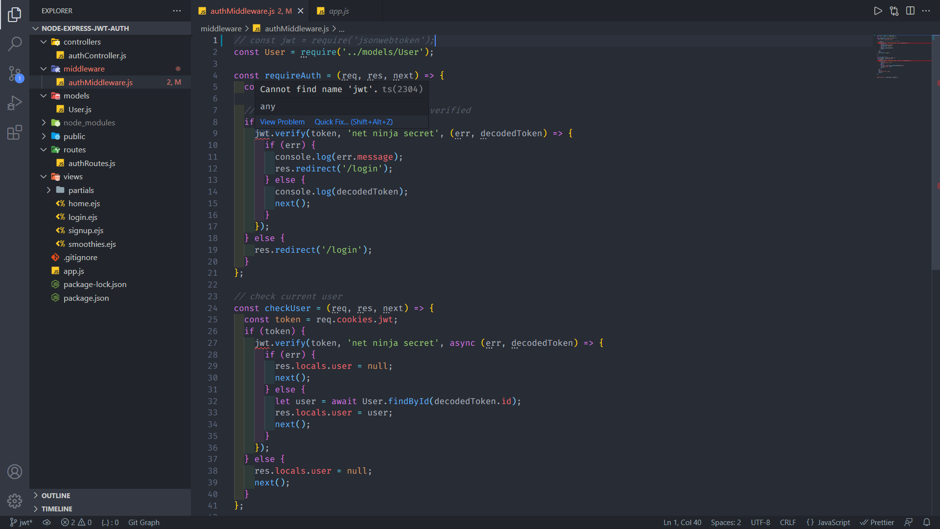 Auto import, error for unimported variable and suggestions not working ...
