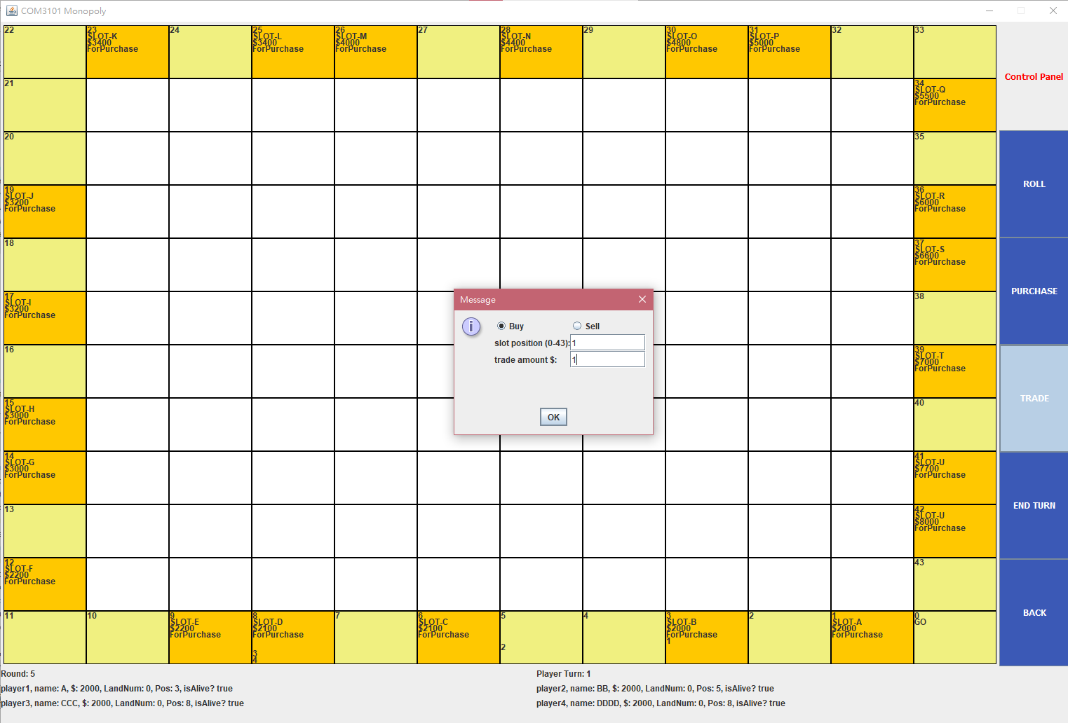 GitHub - tonyma163/MVC_MonopolyProject: Java MVC Monopoly GUI Project (author: Ma Man To Tony)